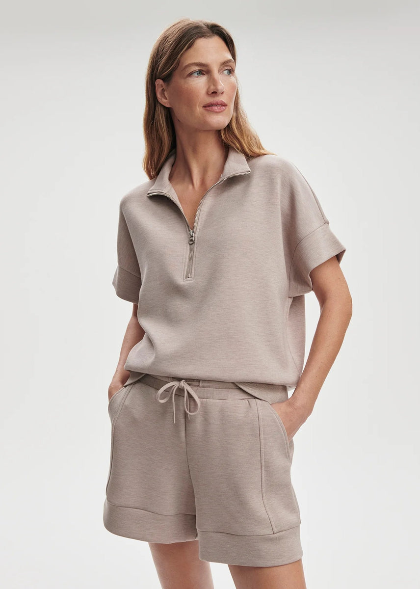 Varley Ritchie Short Sleeve Sweat - Taupe – Motion Lifestyle