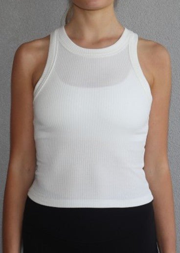 Lex Rib Tank - White – Motion Lifestyle